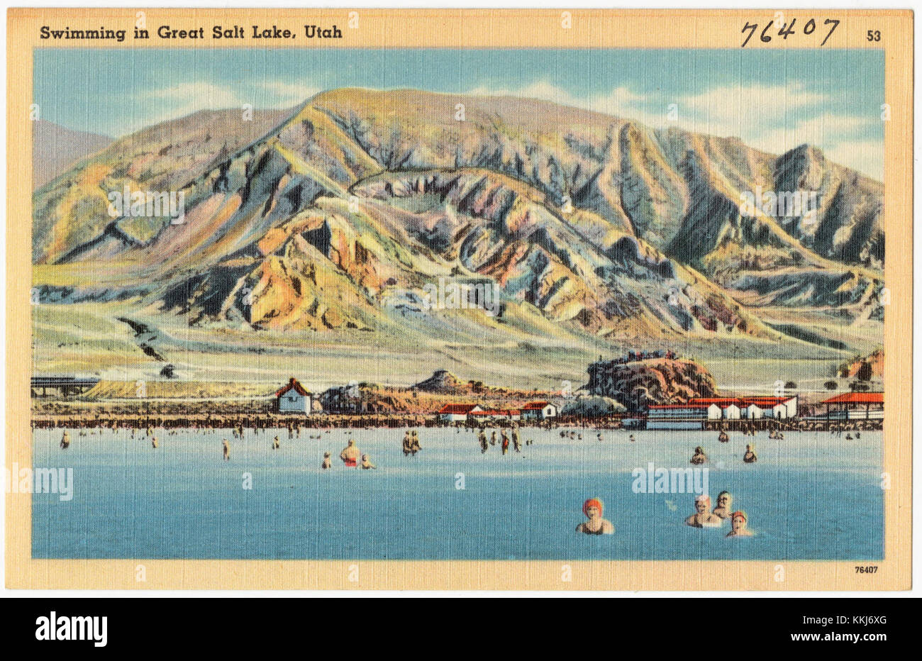 Swimming in Great Salt Lake, Utah (76407 Stock Photo - Alamy