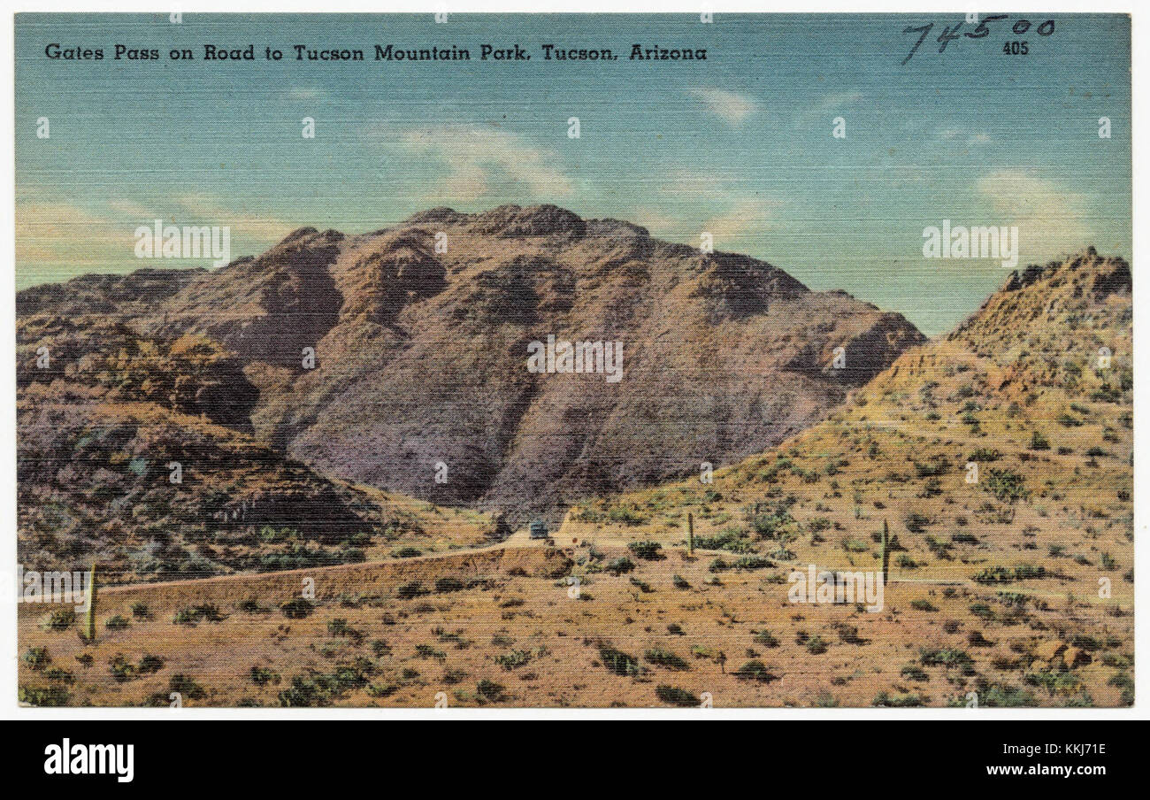 Gates Pass on road to Tucson Mountain Park, Tucson, Arizona (74500 ...