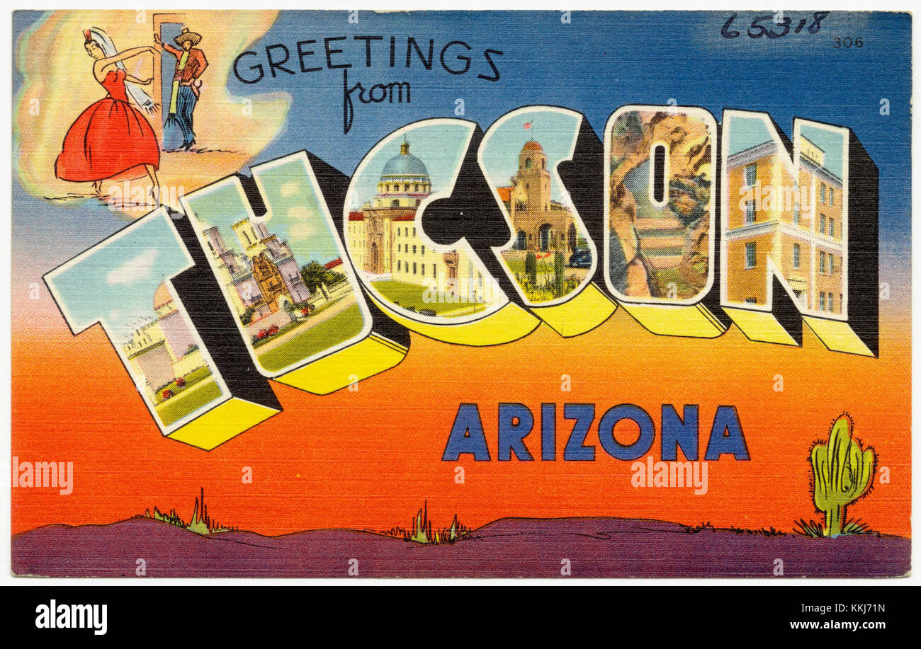 Greetings from Tucson, Arizona (65318 Stock Photo - Alamy