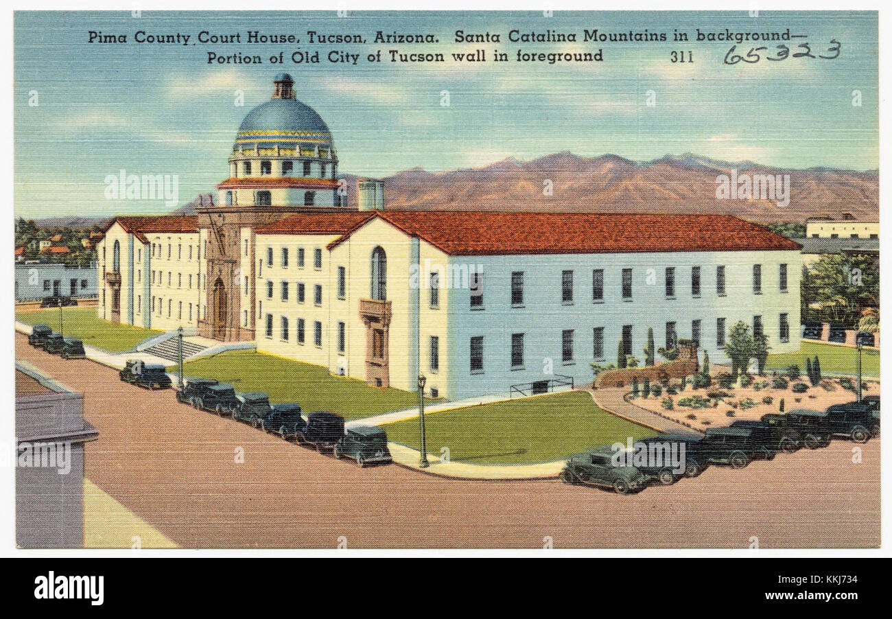 The Pima County Court House in Tucson, Arizona, is a historic building ...