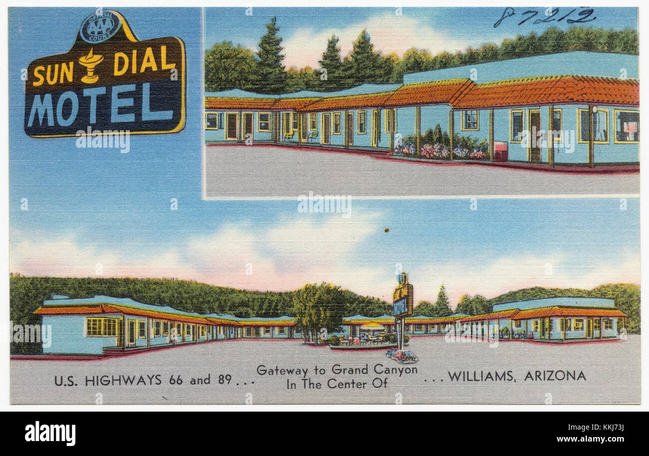 The Sun Dial Motel, located in Williams, Arizona, served as a key ...