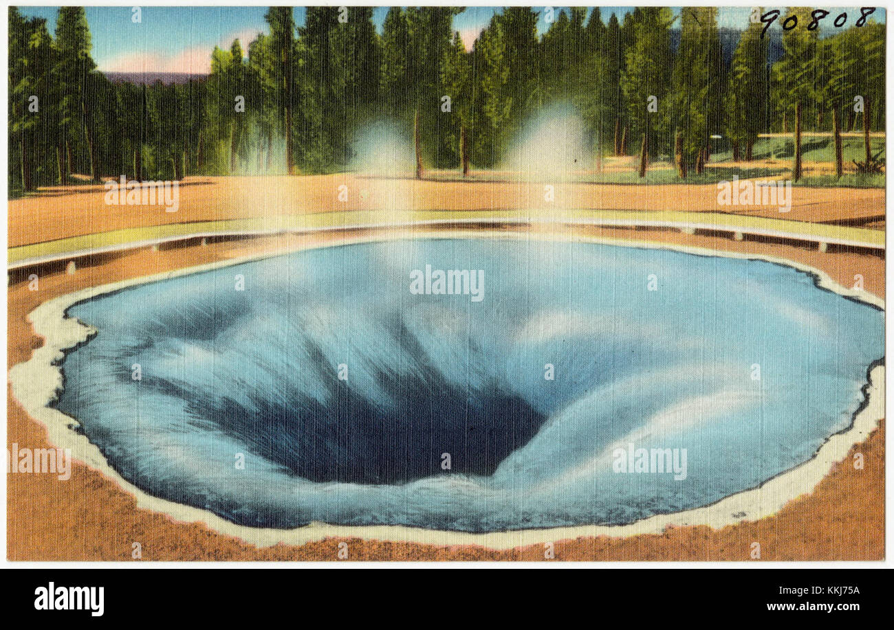 Morning Glory Pool is a geothermal feature located in Yellowstone ...