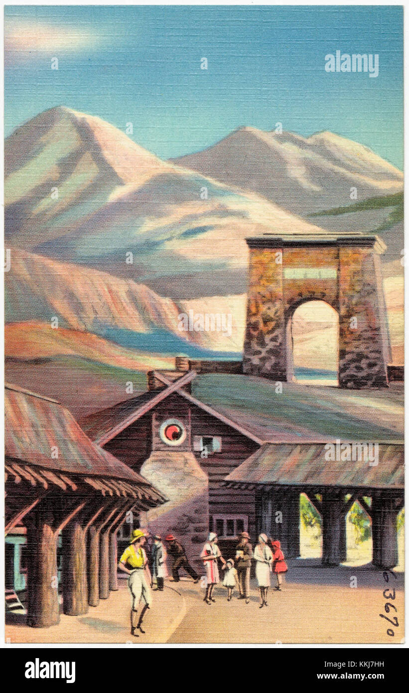 Gardiner Gateway is the original entrance to Yellowstone National Park ...