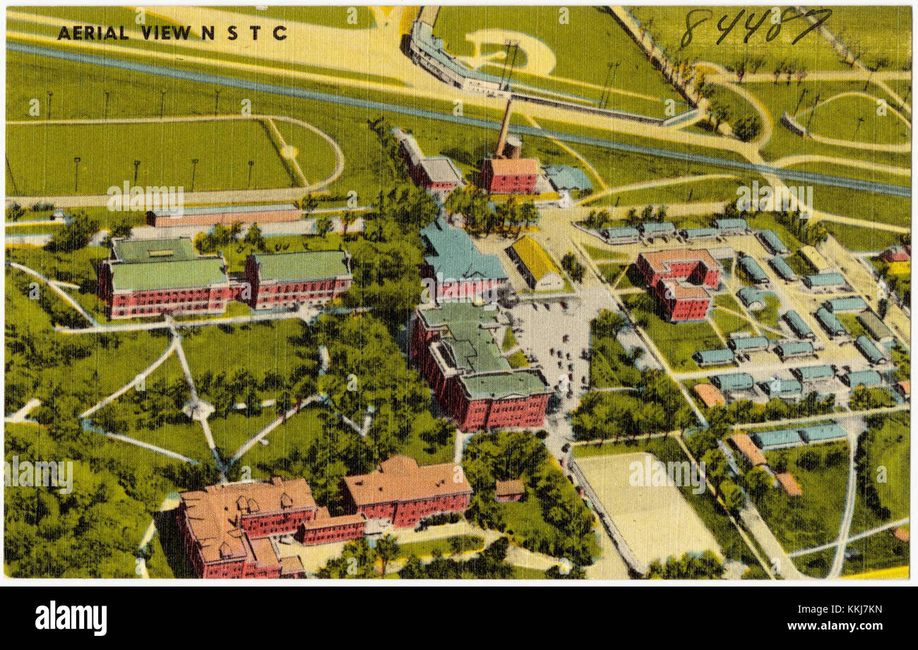 An aerial photograph of the North Sea Terminal Company (N.S.T.C ...