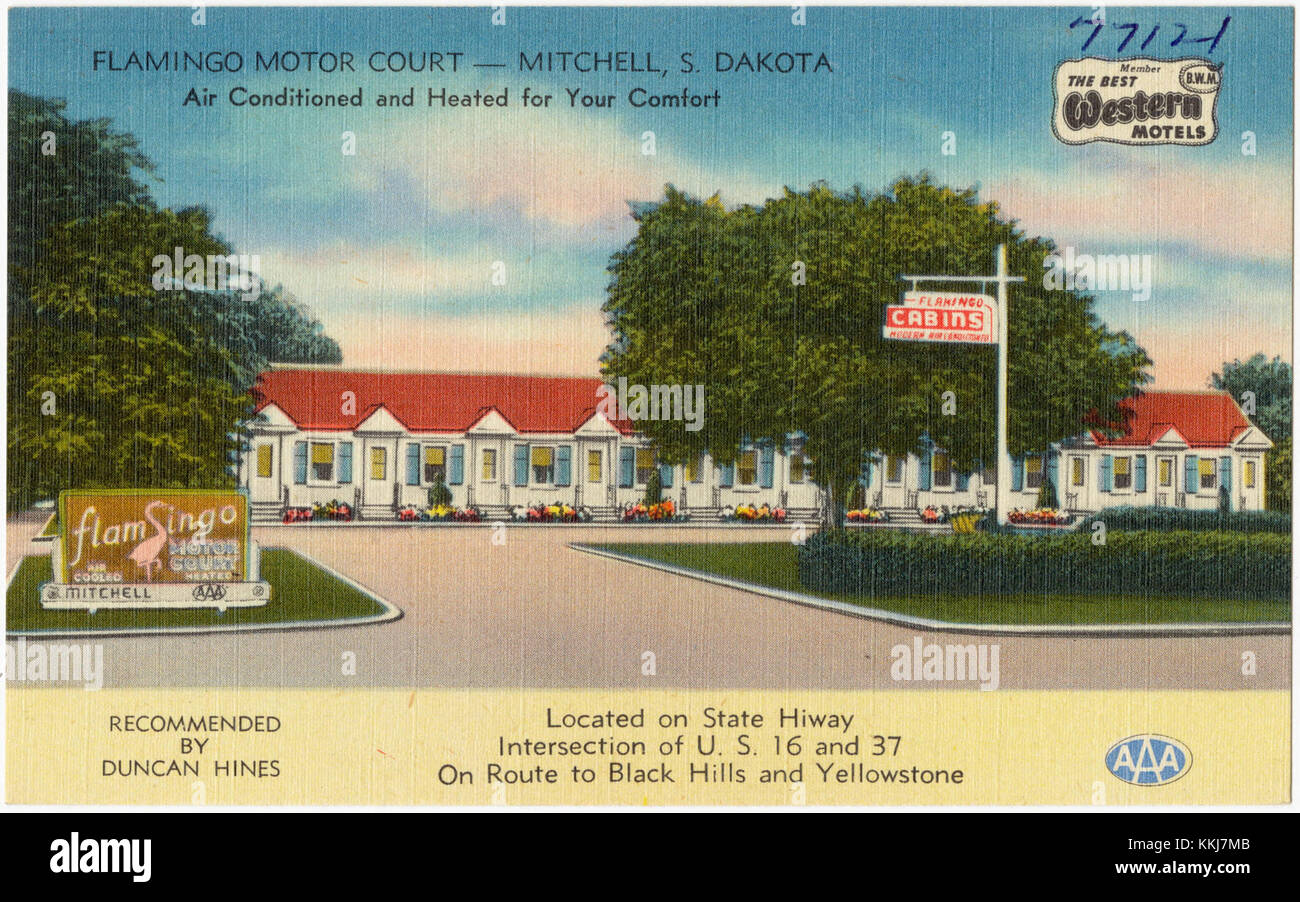 1950s motor court motel hi-res stock photography and images - Alamy