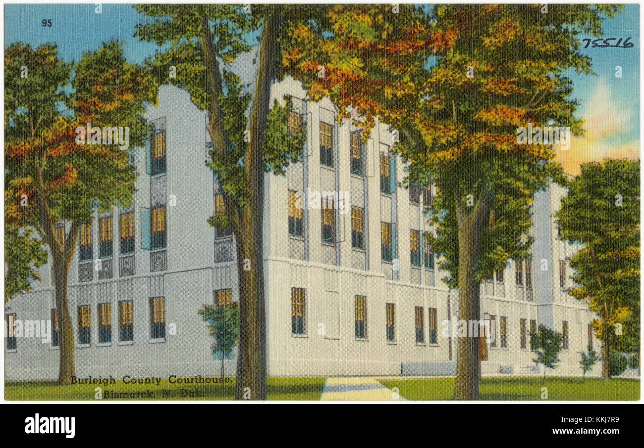 The Burleigh County Courthouse in Bismarck, North Dakota, is an ...