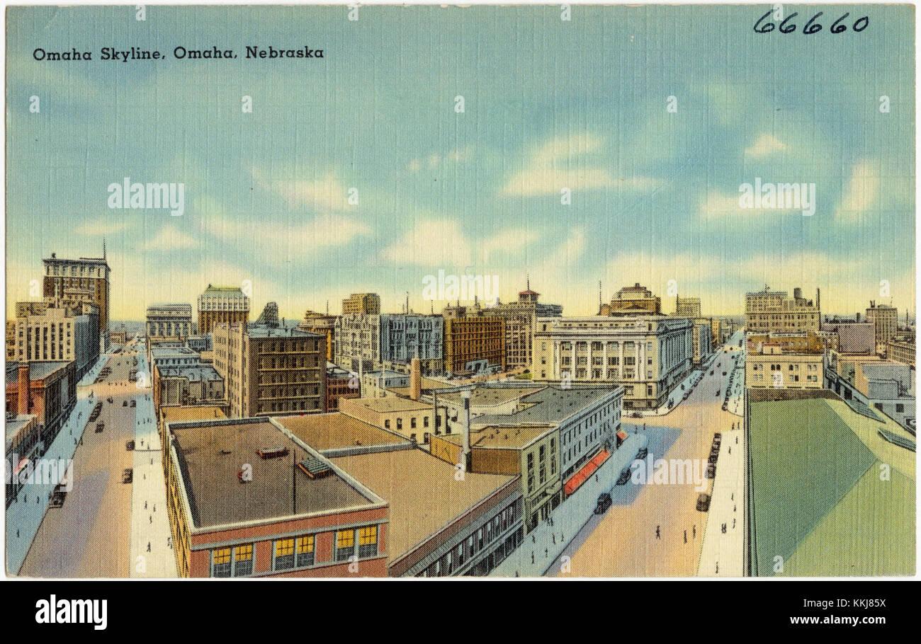 This image of the Omaha skyline showcases the city's distinctive ...