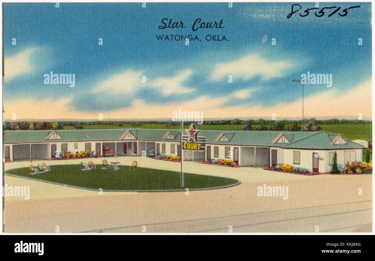 Star Court, Watonga, Okla (85515 Stock Photo - Alamy