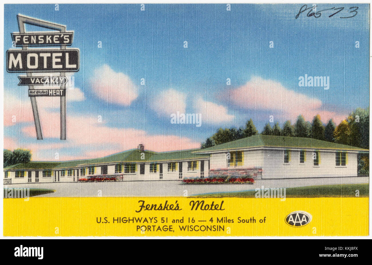Fenske's Motel is located along U.S. Highways 51 and 16, 4 miles south of Portage, Wisconsin. It ...