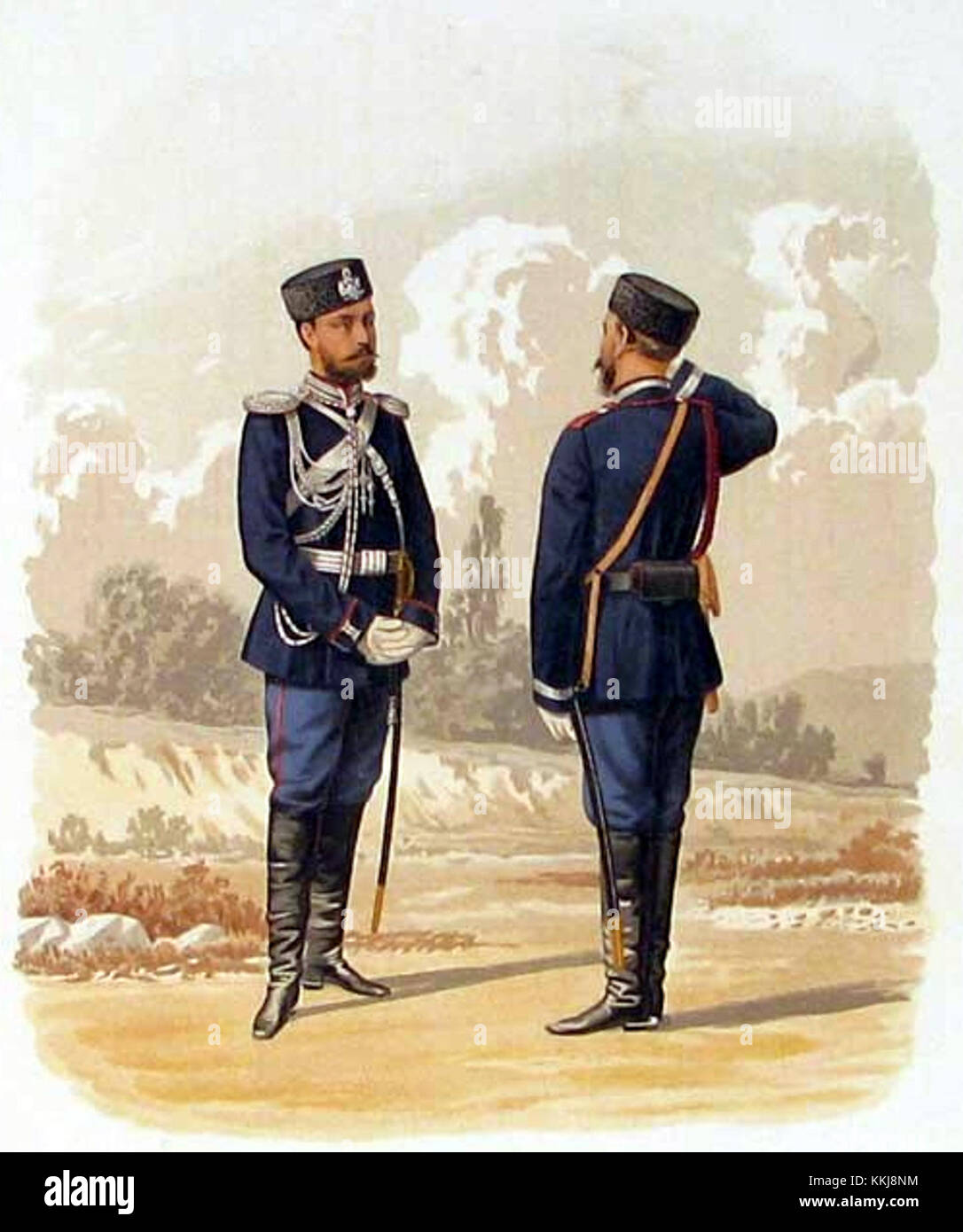 013 Illustrated description of the changes in the uniforms Stock Photo ...