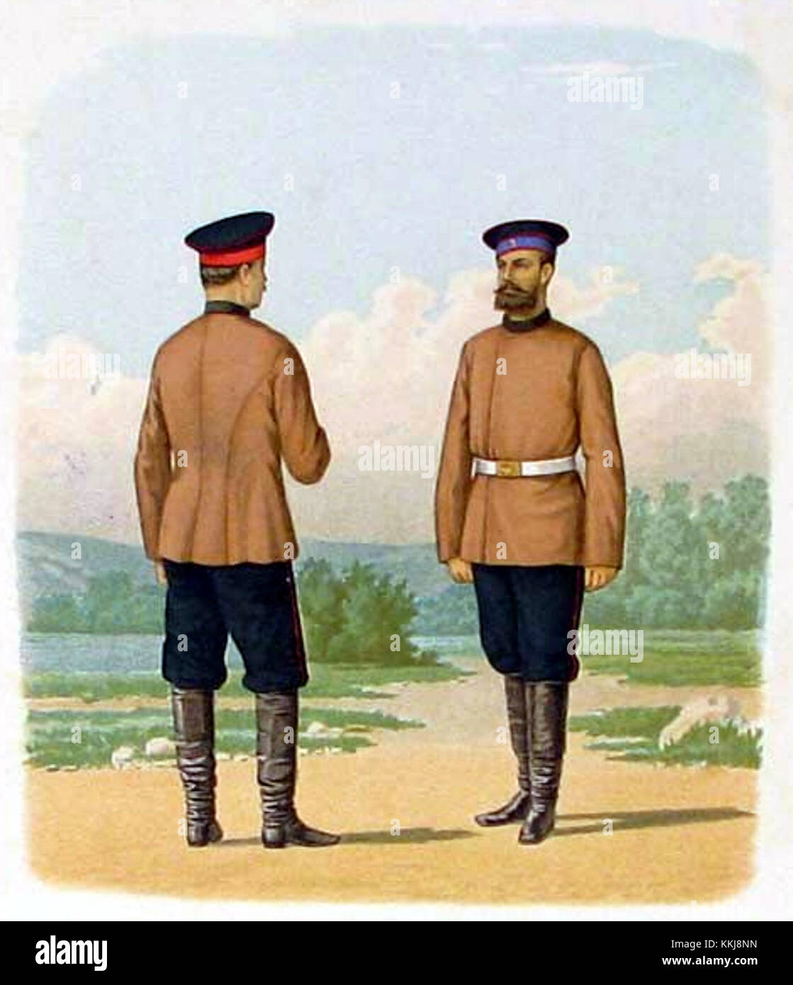 An illustrated description of the changes in uniforms over time ...