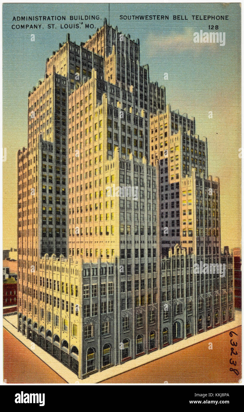 The Southwestern Bell Telephone Companyâ€™s administration building in ...