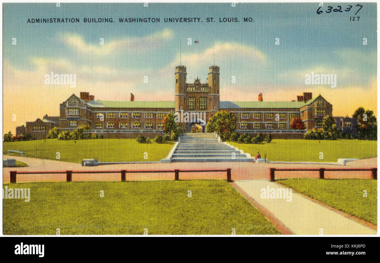 Photograph of the administration building of Washington University in ...