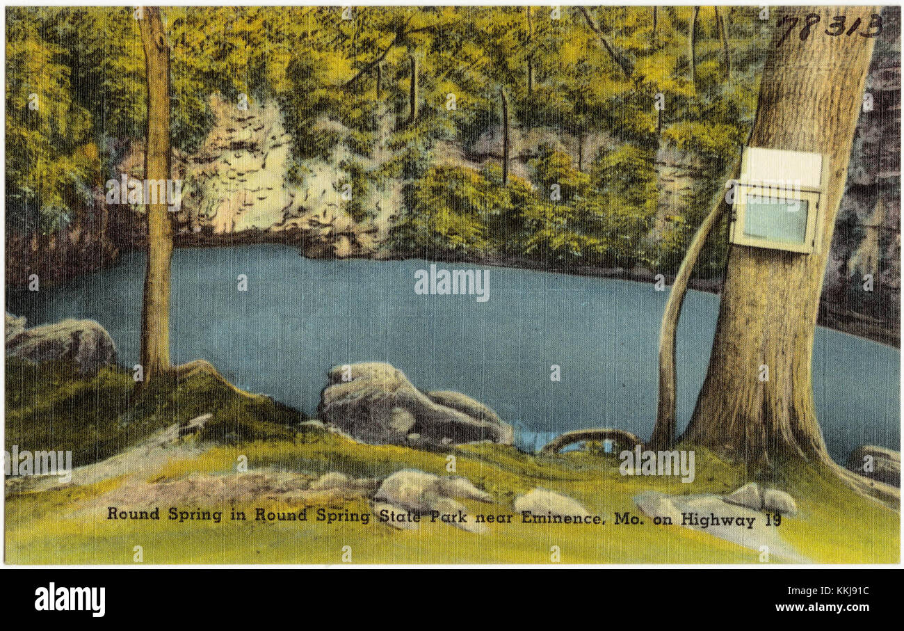 Round Spring, located in Round Spring State Park near Eminence ...