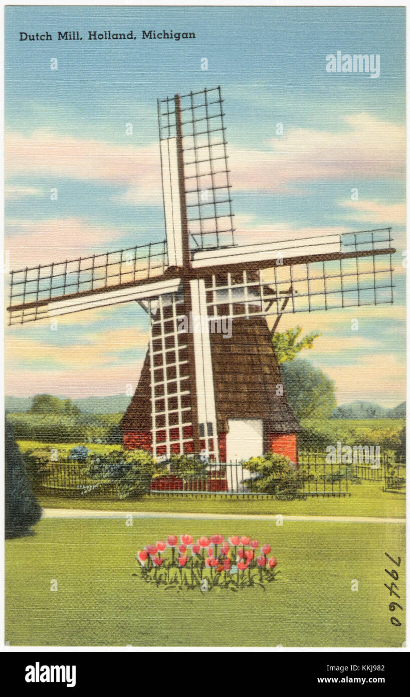 Dutch Mill, located in Holland, Michigan, is a prominent landmark and ...