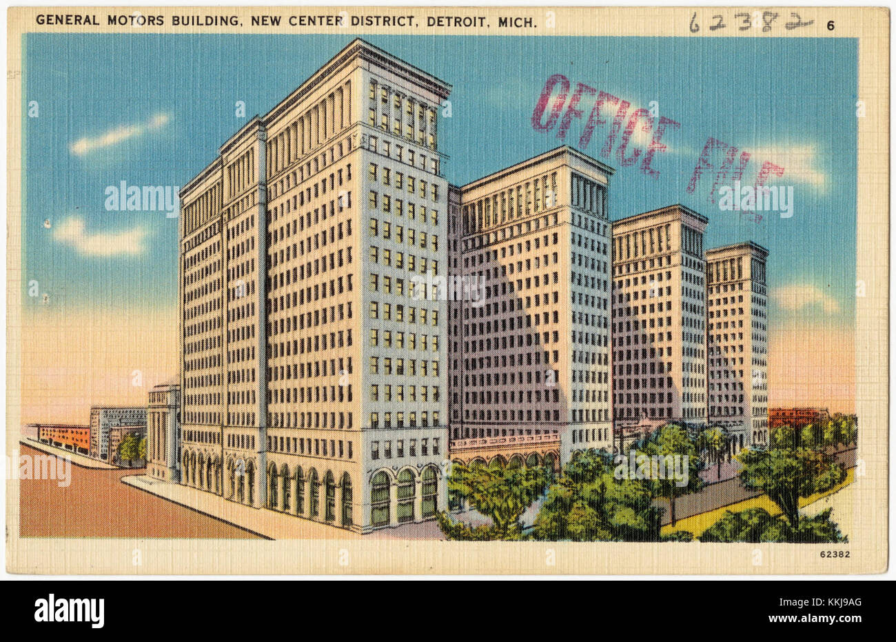 The General Motors Building, located in Detroit's New Center District ...