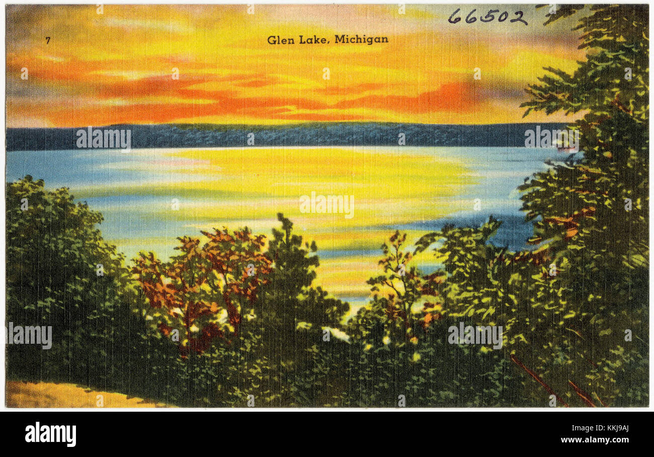 Glen Lake, located in Michigan, is a picturesque freshwater lake known ...