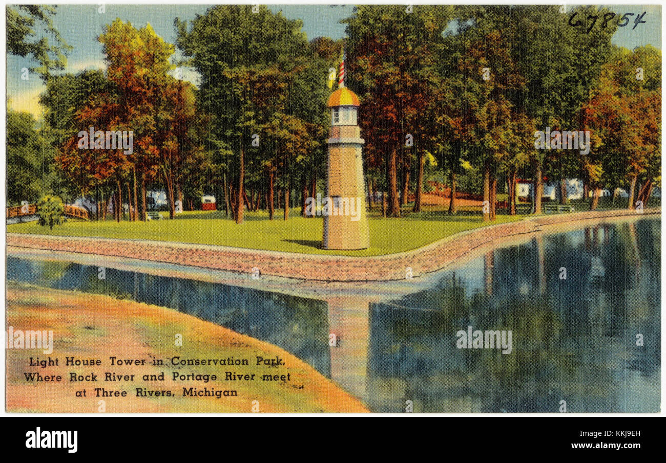 The Light House Tower stands at the confluence of the Rock River and ...