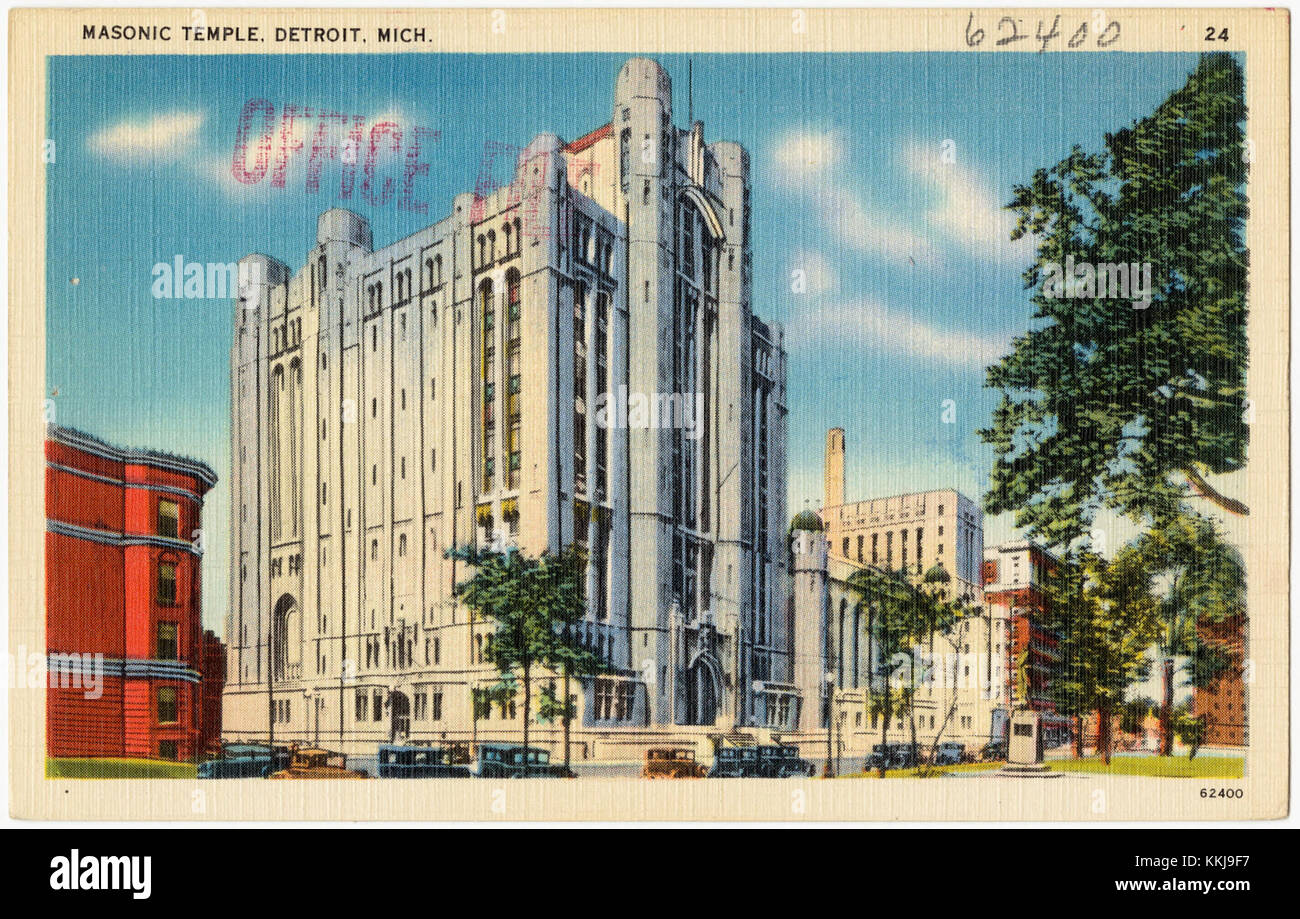Detroit Masonic Temple High Resolution Stock Photography and Images - Alamy