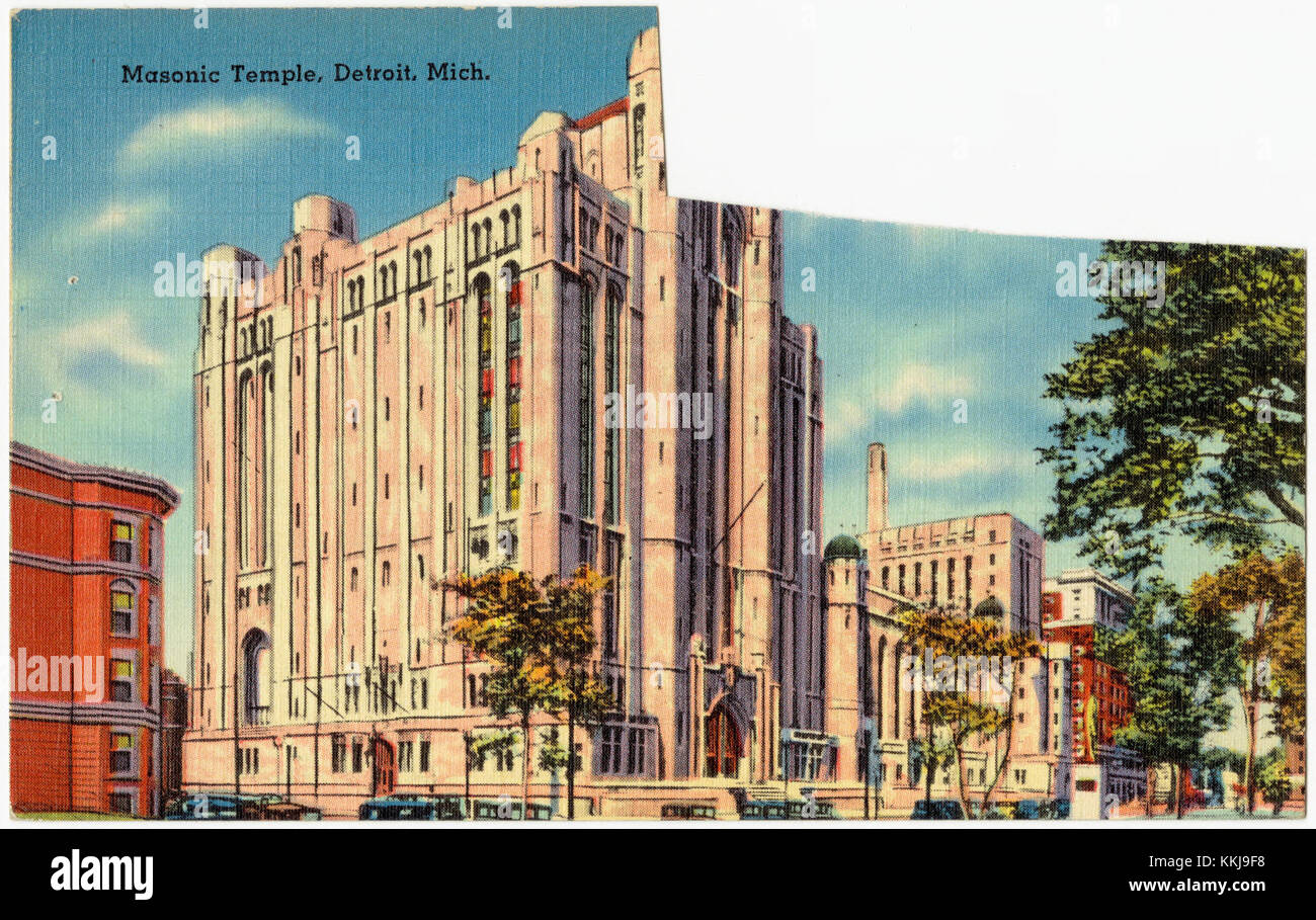 Detroit masonic temple hi-res stock photography and images - Alamy