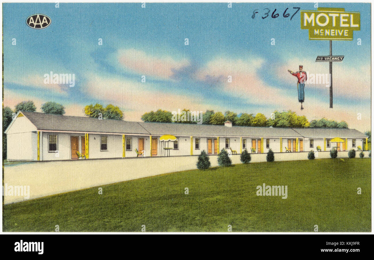 This image captures Motel McNeive, located at the intersection of U.S ...