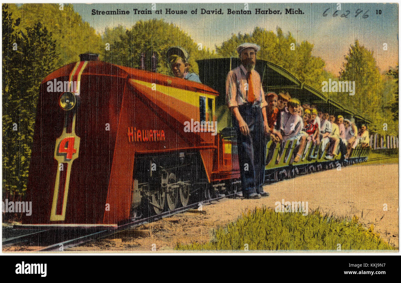 This image shows the Streamline Train at the House of David in Benton ...