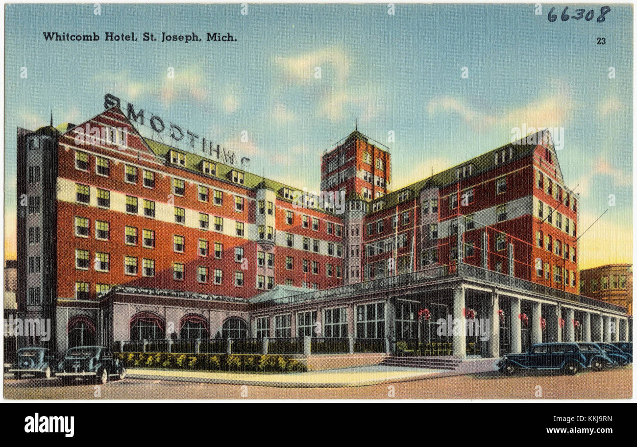 The Whitcomb Hotel in St. Joseph, Michigan, is an iconic historical ...