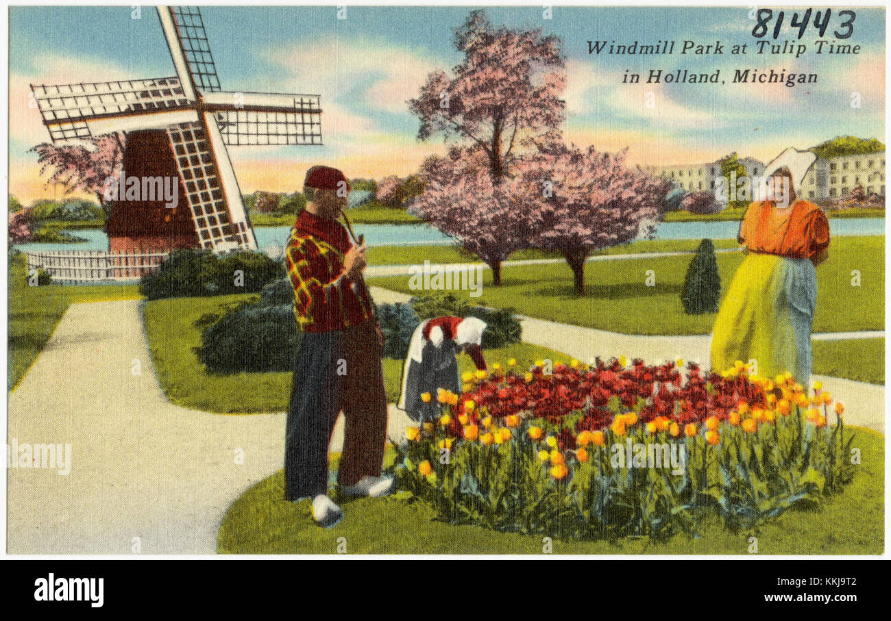 Windmill Park in Holland, Michigan, is a key feature during the annual ...