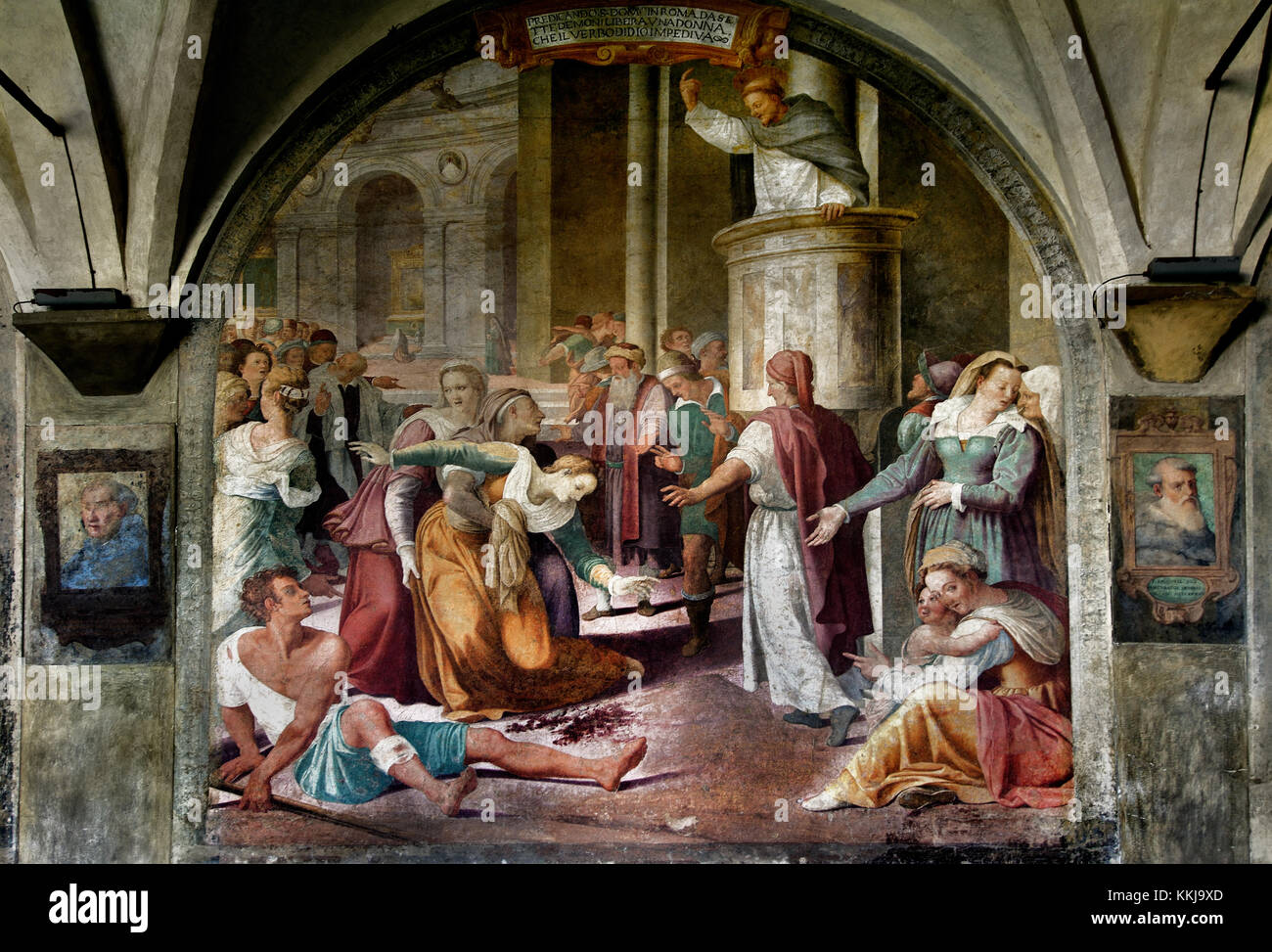 Medieval devil fresco hi-res stock photography and images - Alamy