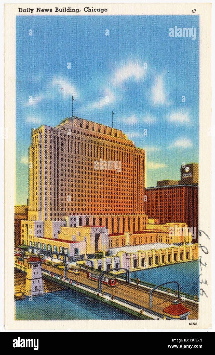 The Daily News Building in Chicago, constructed in the early 20th ...