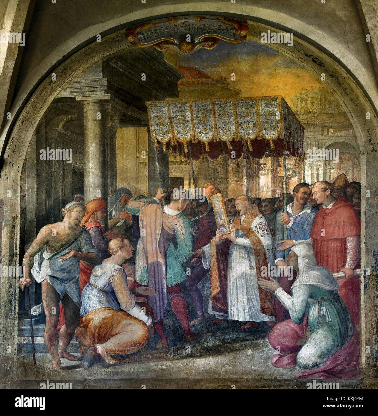 St. Dominic Carrying an Image in procession of the Madonna, Ludovico ...