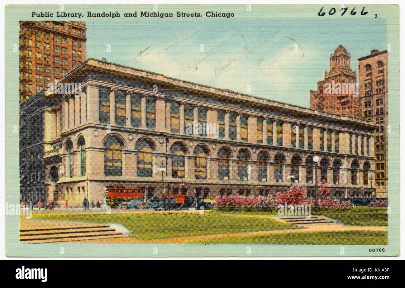 The public library at Randolph and Michigan Streets in Chicago is a ...