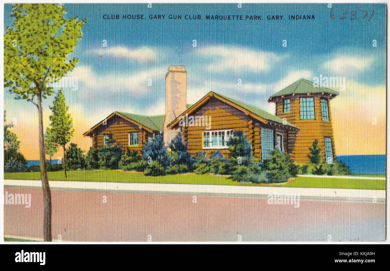 A historic photo of the clubhouse at the Gary Gun Club located in ...
