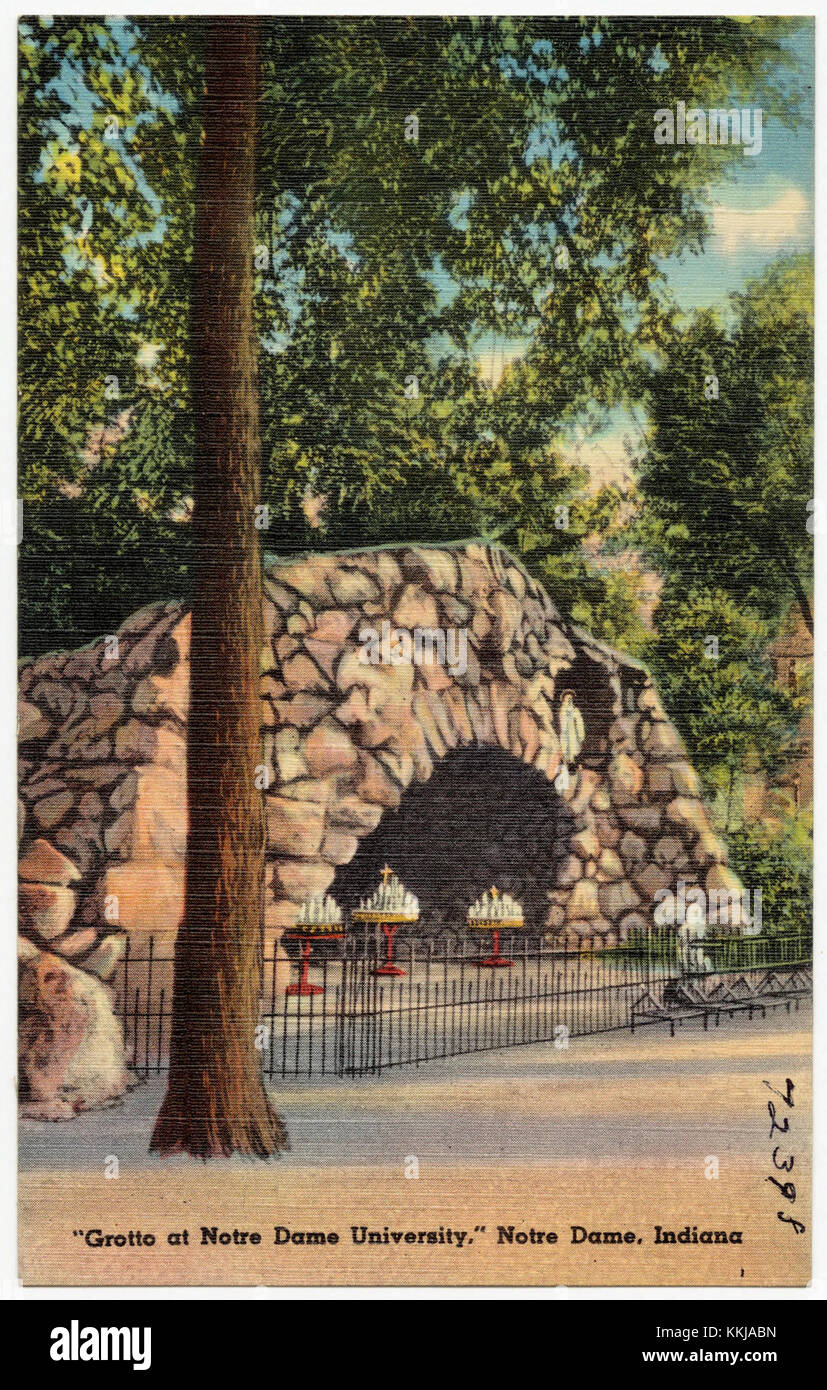 Notre dame university grotto hi-res stock photography and images - Alamy