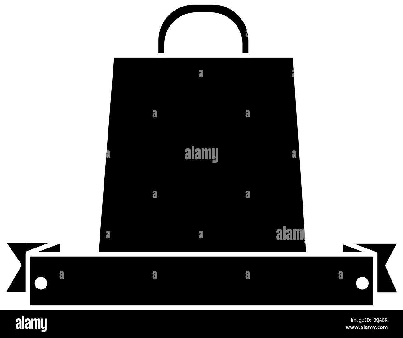 shopping bag with ribbon Stock Vector Image & Art - Alamy