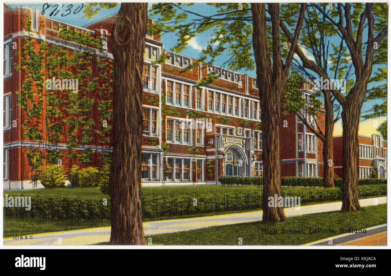 The high school in LaPorte, Indiana, is an educational institution ...