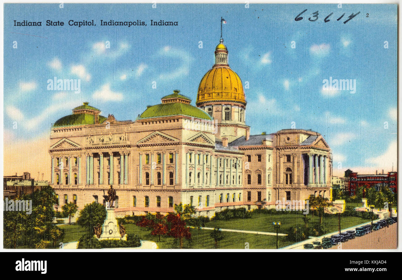 The Indiana State Capitol, located in Indianapolis, Indiana, is a key ...