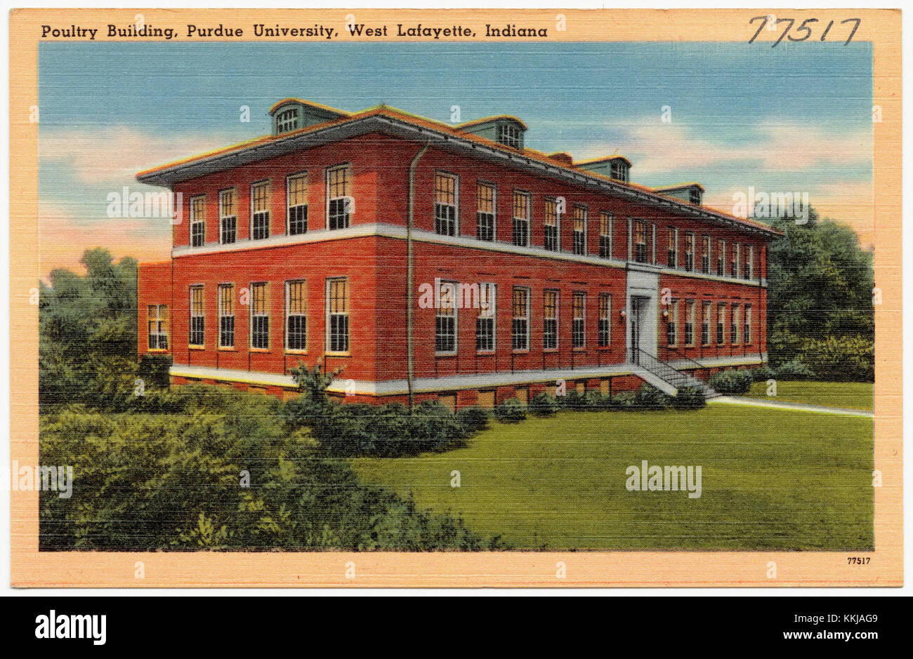 This image depicts the poultry building at Purdue University, located ...