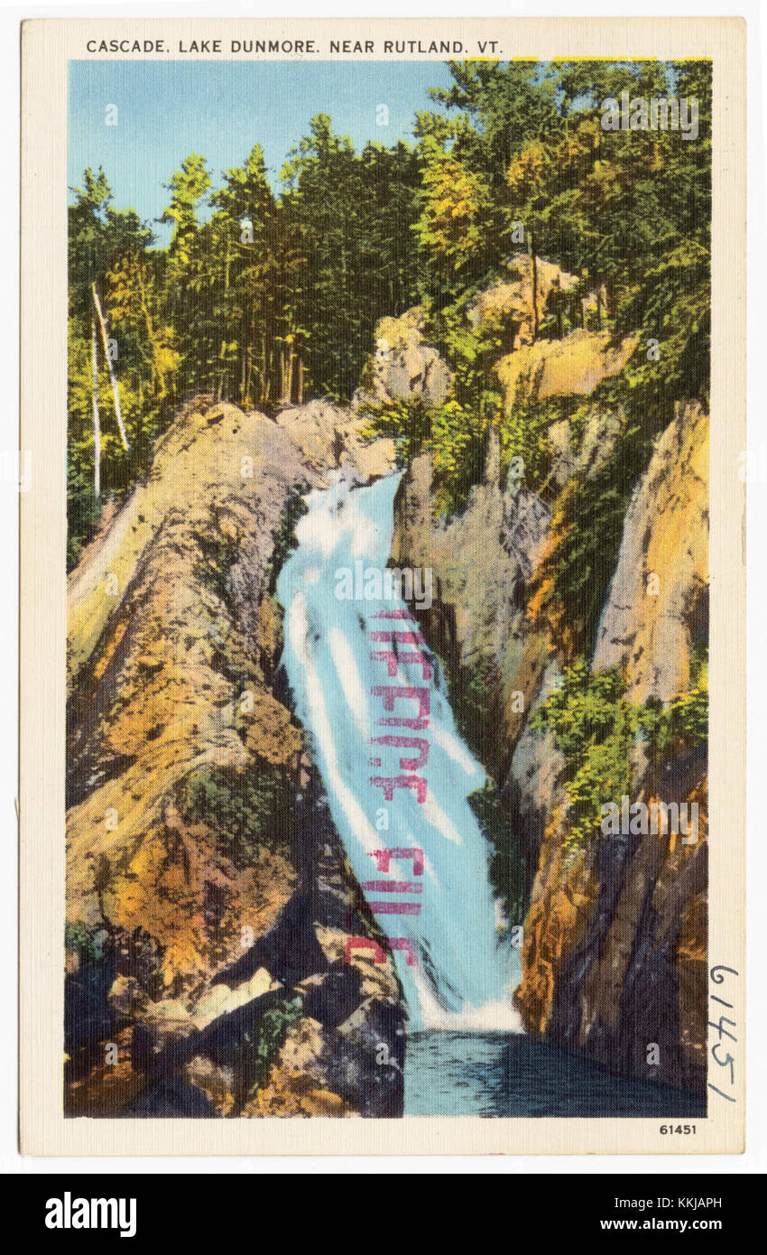 Cascade, Lake Dunmore, near Rutland, Vt (61451 Stock Photo - Alamy