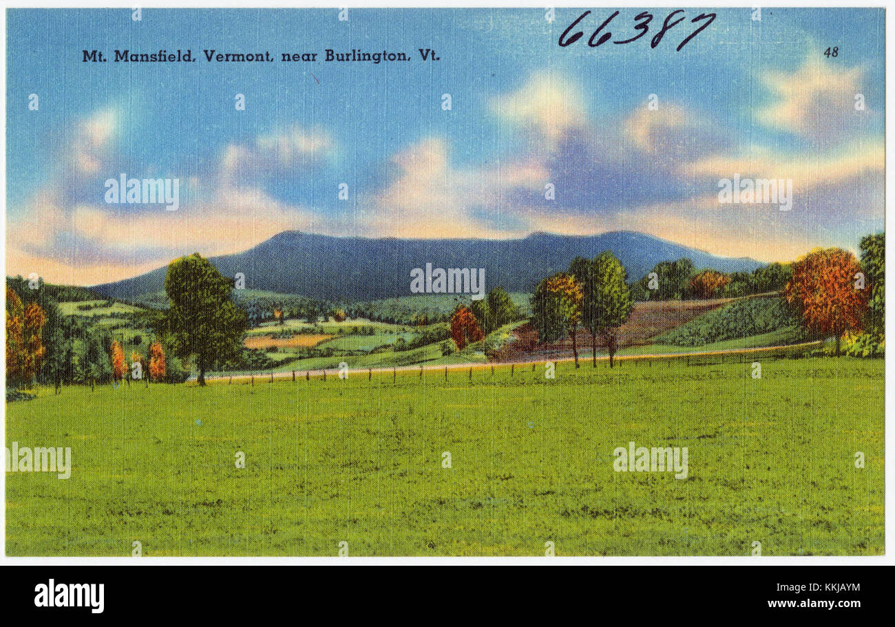 Mount Mansfield, located near Burlington, Vermont, is the highest peak ...