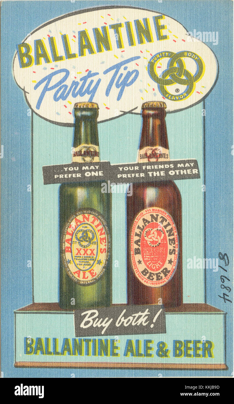 Ballantine ale hi-res stock photography and images - Alamy