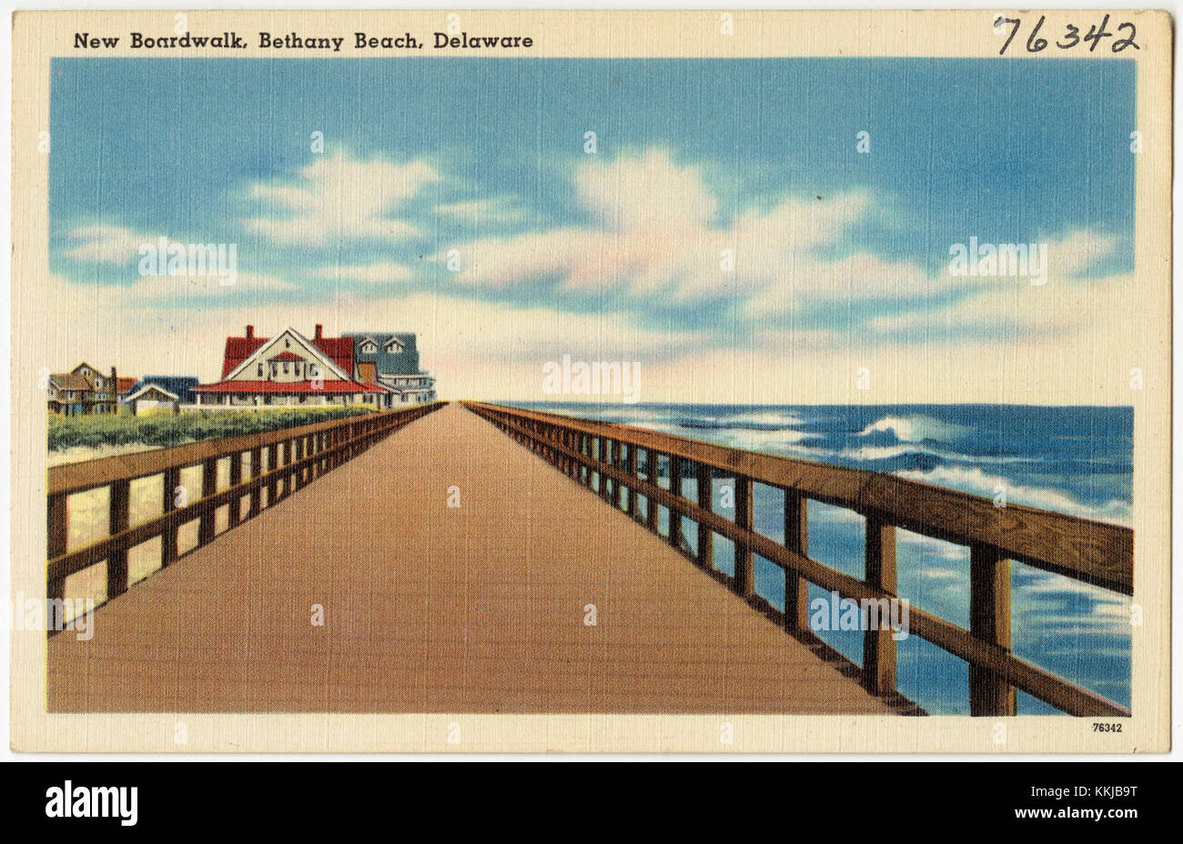Bethany beach boardwalk hi-res stock photography and images - Alamy