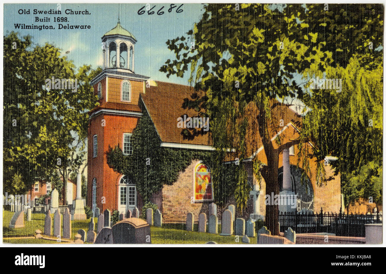 Old Swedish Church, built 1698, Wilmington, Delaware (66686 Stock Photo ...