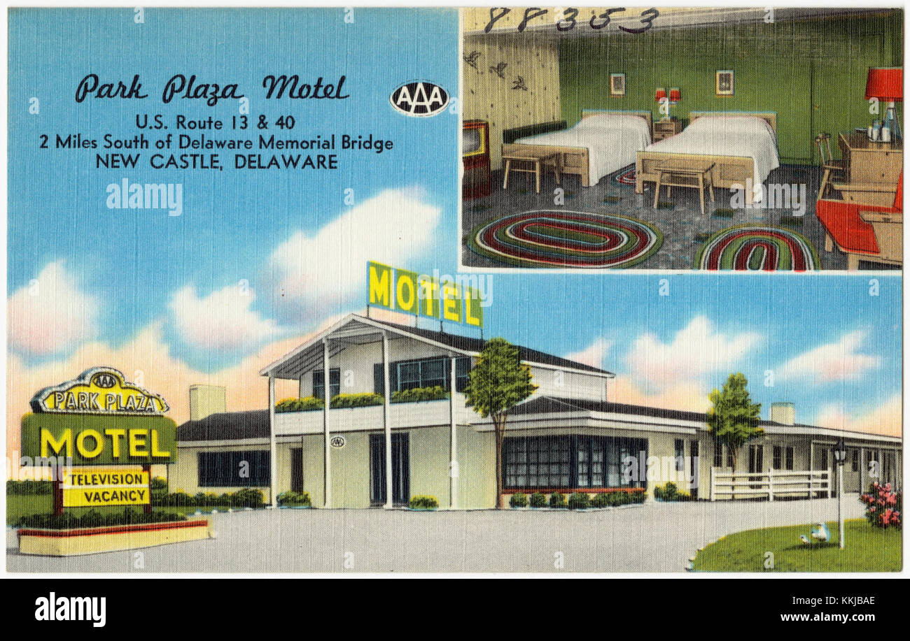 The Park Plaza Motel, located near U.S. Route 13 and 40, is situated 2 ...