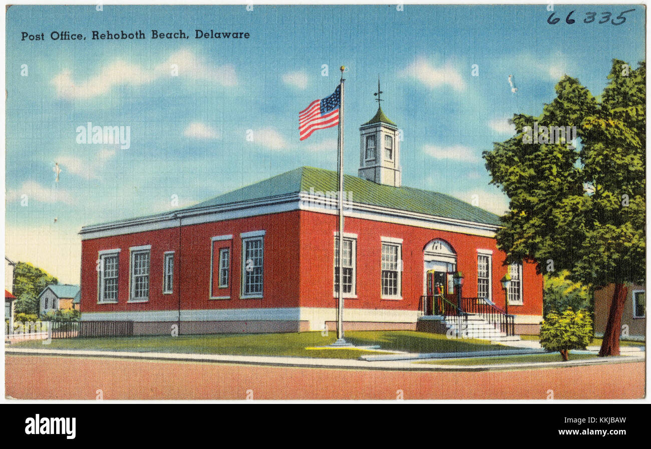 The Rehoboth Beach Post Office in Delaware, known for its architectural ...