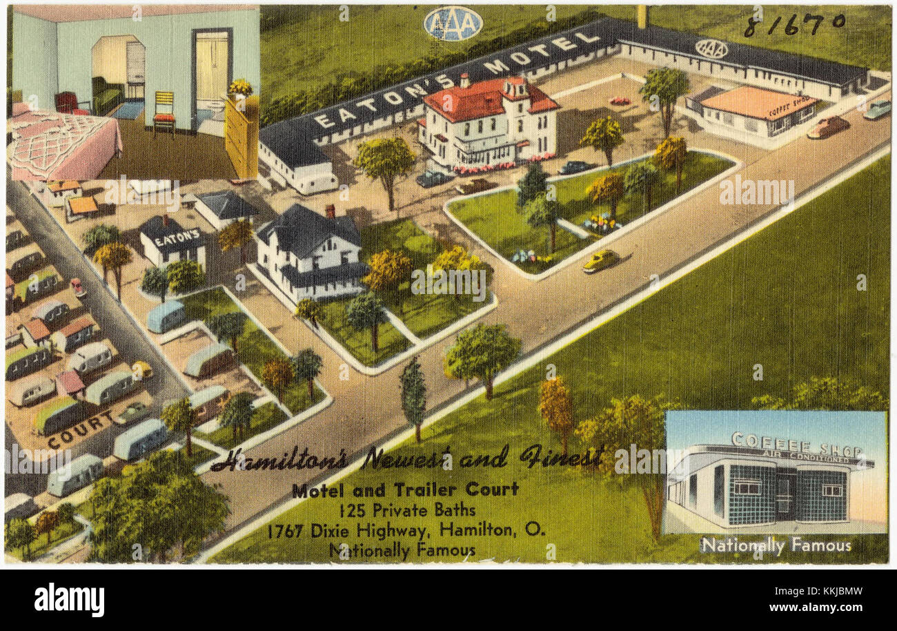 Eaton's Motel, located in Hamilton, is a notable establishment from ...