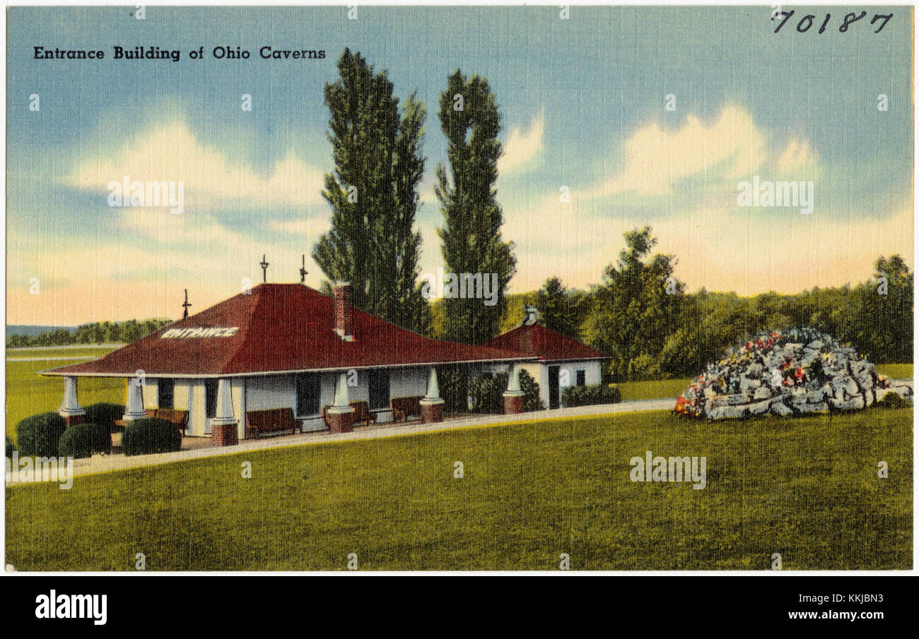 The entrance building of Ohio Caverns is an important architectural ...