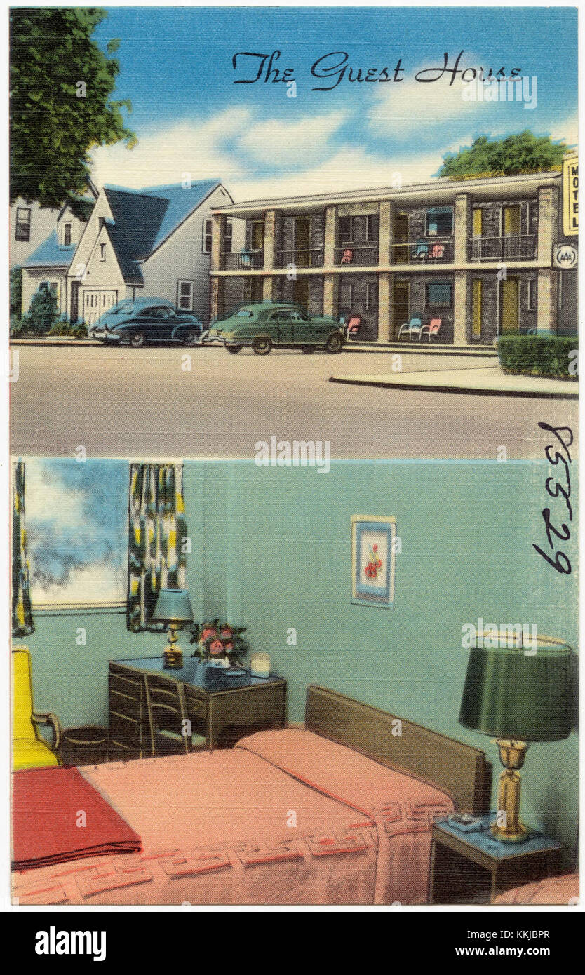 The image features The Guest House, a structure known for its design ...