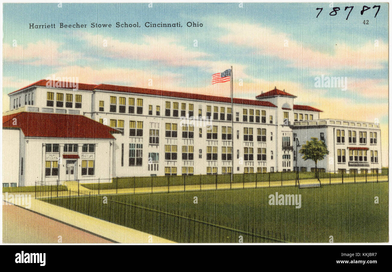 The Harriet Beecher Stowe School in Cincinnati, Ohio, named after the ...