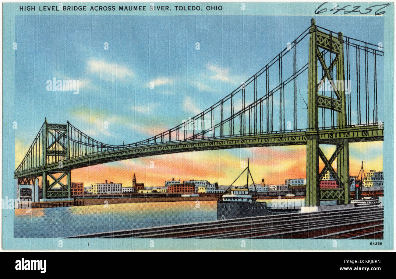 Historic bridge across the Ohio River in Cincinnati, OH Stock Photo - Alamy